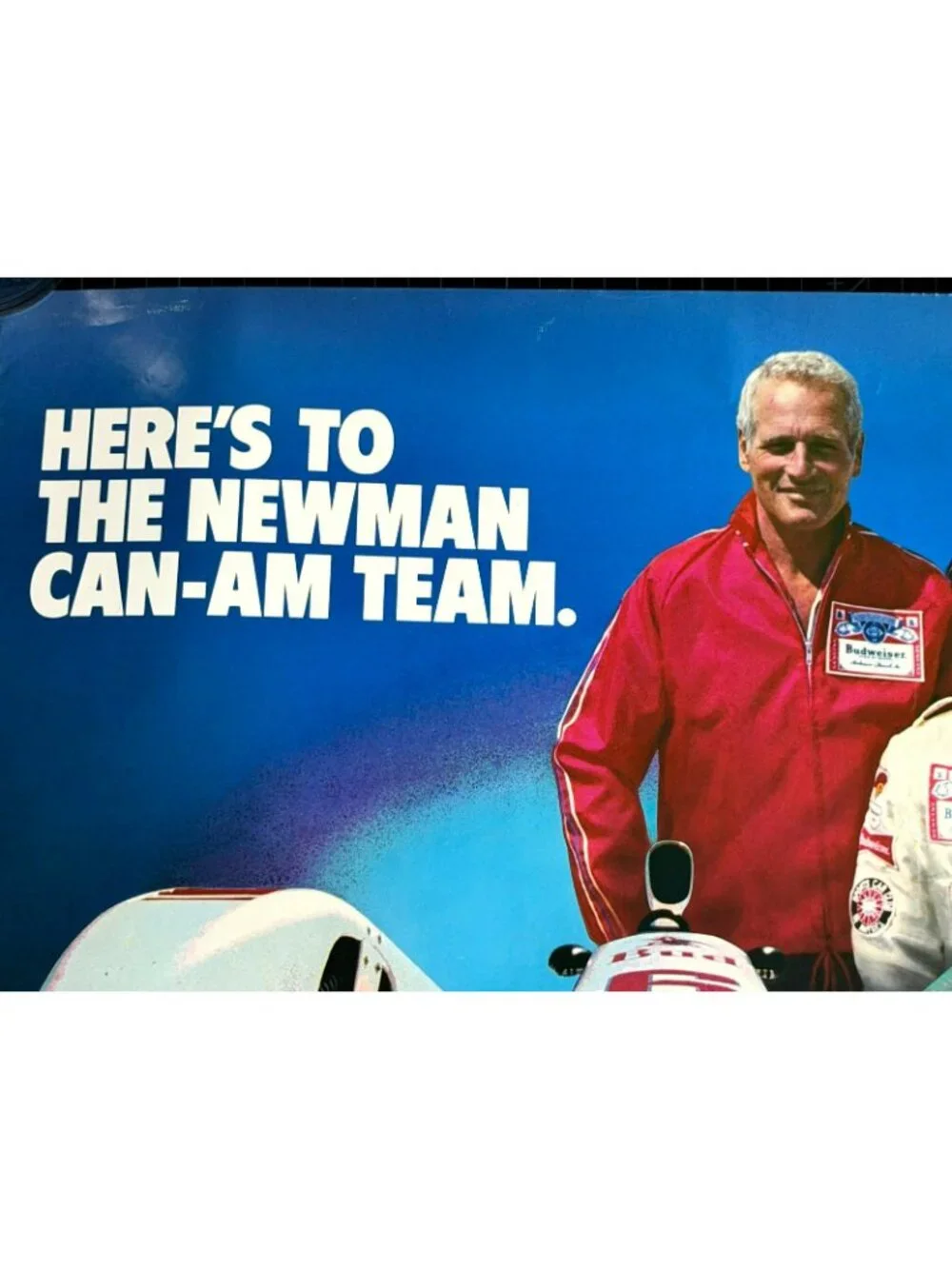 Art | Original Vintage Paul Newman Canam Team Budweiser Beer Racing ...